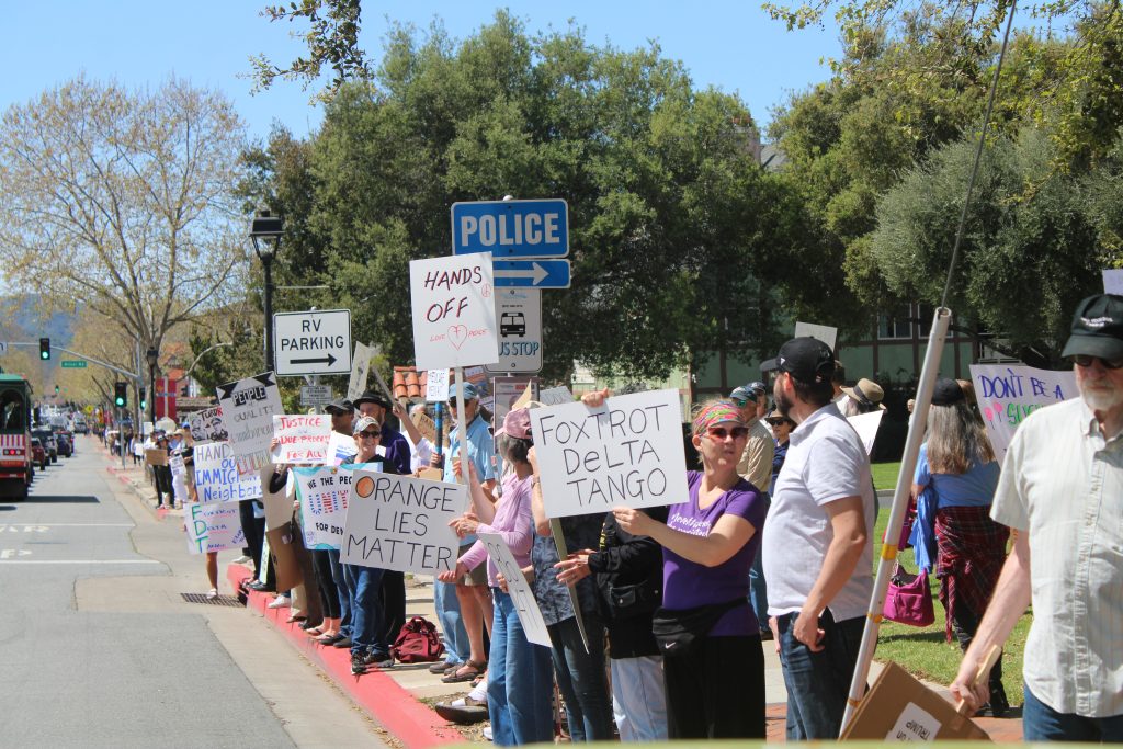 SYV residents participate in nationwide 'Hands Off' protest of ...